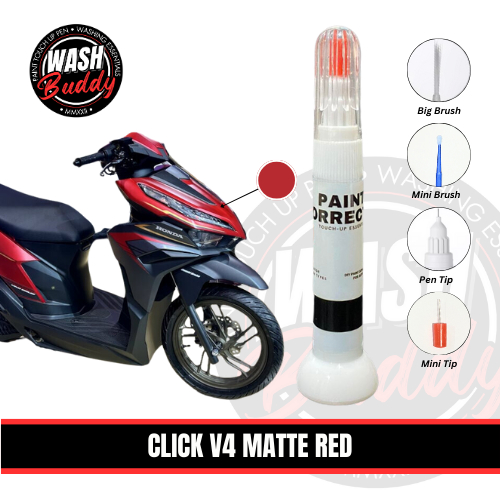 Click V4 Matte Red Color Touch Up | Shopee Philippines