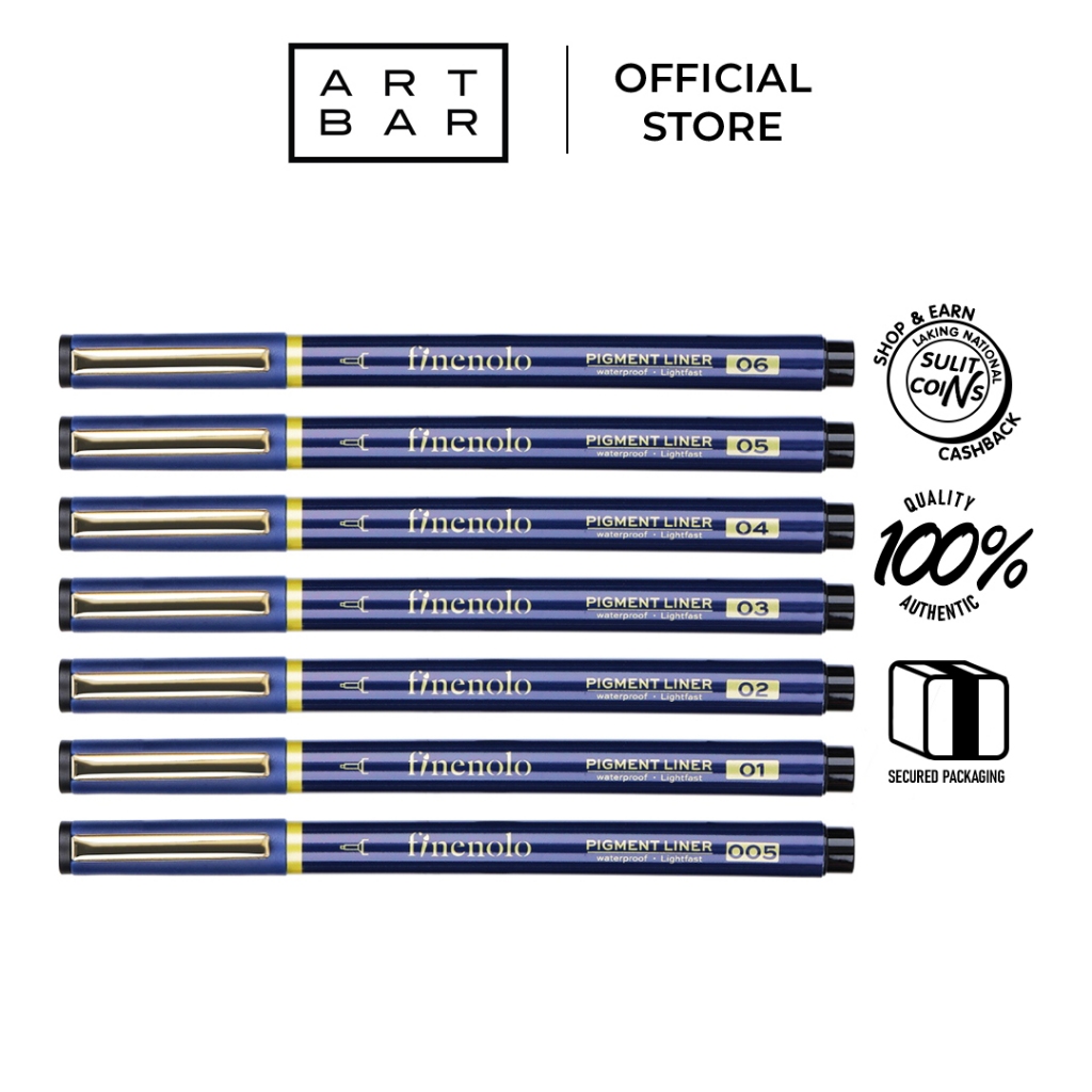 Deli Finenolo Pigment Liner Black - Art Bar | Shopee Philippines