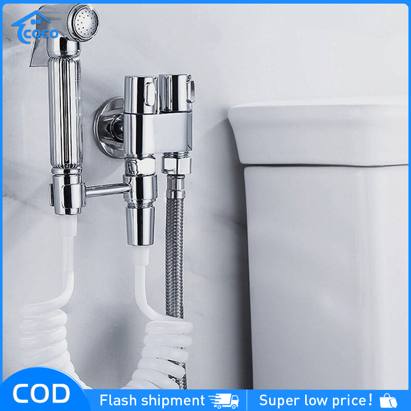 Sincecu Bidet Faucet Corner Valve Bathroom Dual Control Angle Valve ...