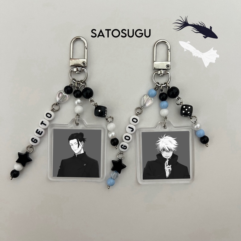 GETO AND GOJO SATOSUGU Inspired Keychain | Shopee Philippines
