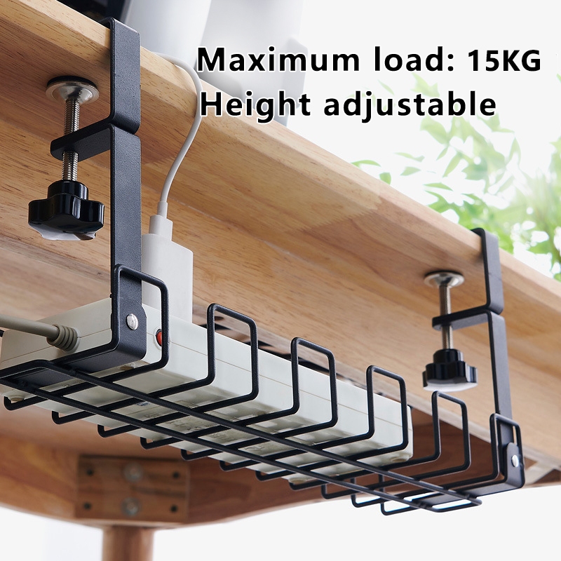 Desk wire Cable Management Wire Organizer Loading Capacity 15KG Under ...