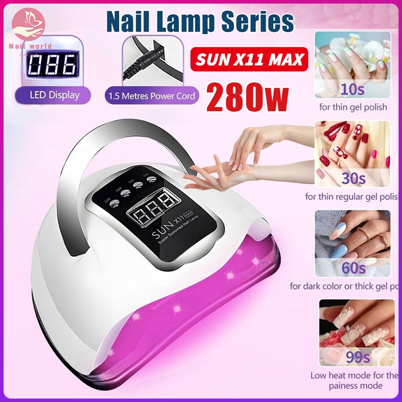 SUN X11 Max 280W LED Lamp Nail Dryer 45 LEDs UV For Drying Gel Polish ...