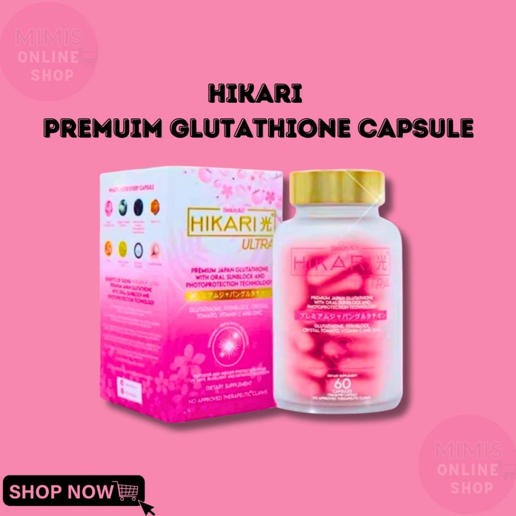 HIKARI ULTRA PREMIUM GLUTATHIONE CAPSULE | Shopee Philippines