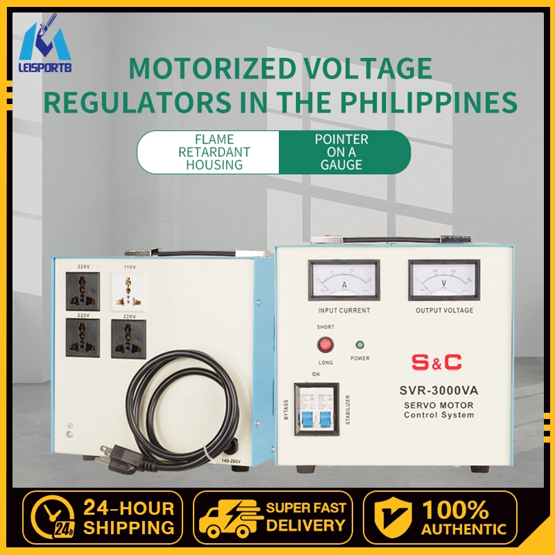 SVR-3000 VA AVR Automatic Voltage Regulator 3000W AVR Servo Type AVR ...
