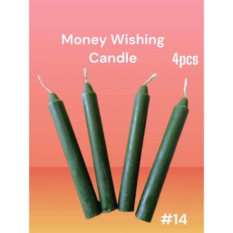 Wishing Green Candle for Luck/Wishing Candle (13.5 x2cm) | Shopee ...