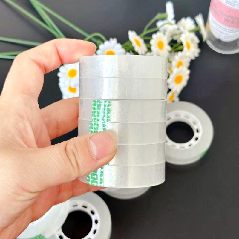Transparent tape Stationery tape small Packaging binding tape home ...
