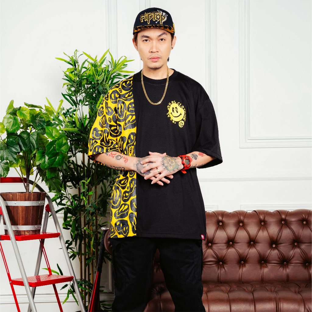 Real Jokes Clothing - SMILEY JUMBLE BLACK | Shopee Philippines