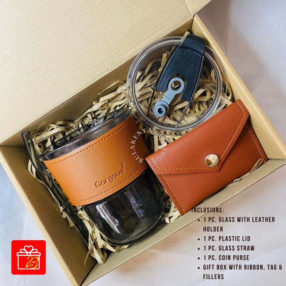 Glass Mug & Coin Purse Gift Set | Affordable Gift Set | Gift Ideas ...