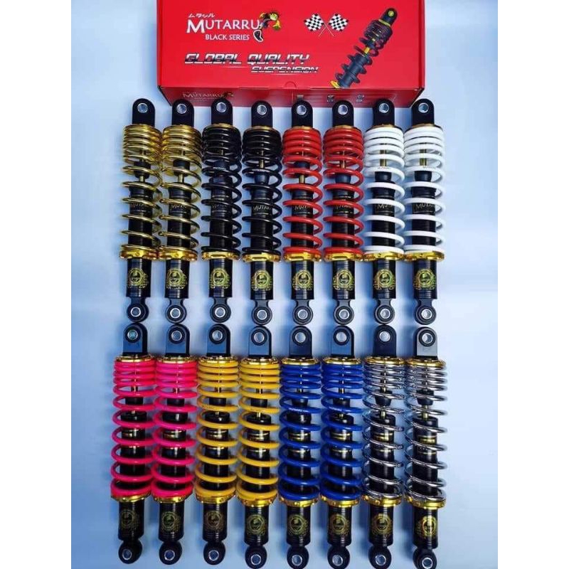 MUTARRU REAR SHOCK GOLD AND BLACK SERIES WAVE,XRM,SMASH 310MM | Shopee ...