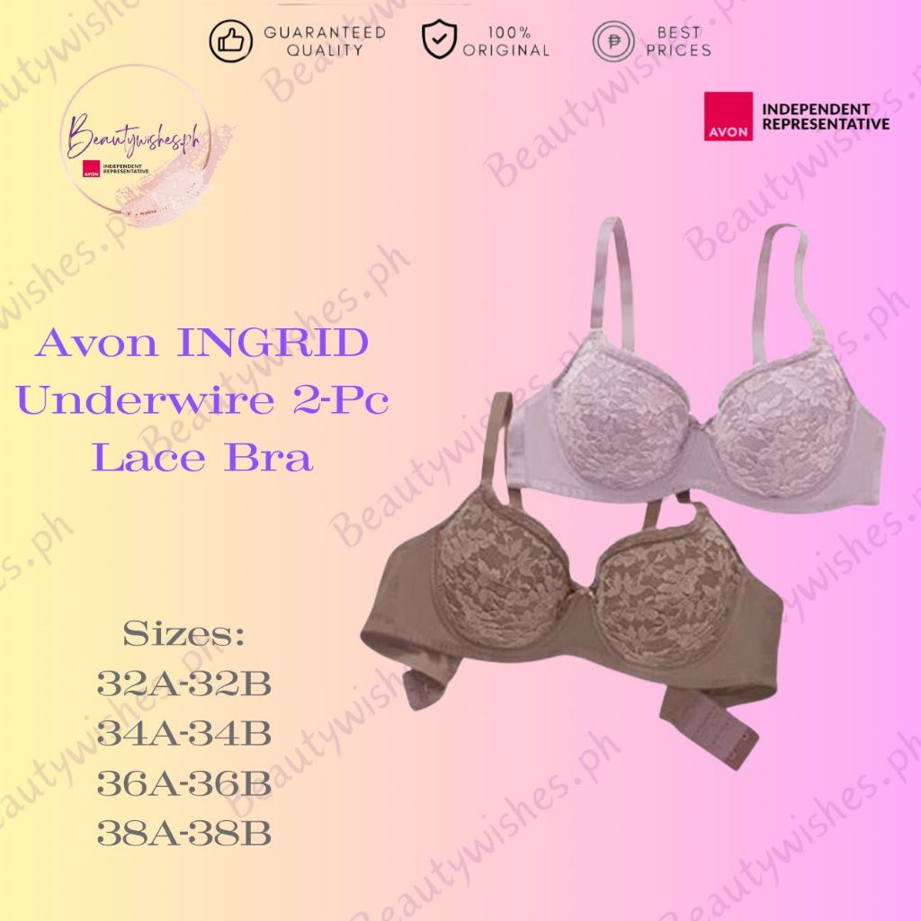 Avon Ingrid 2-pc Underwire Lace Bra set | Shopee Philippines