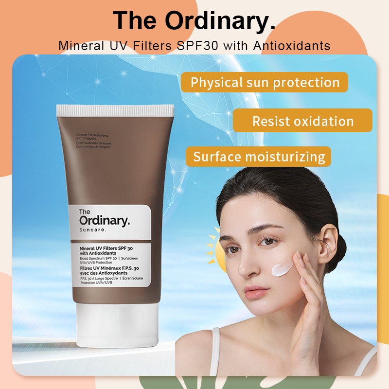 The Ordinary Mineral UV Filters SPF 30 with Antioxidants sunscreen face ...