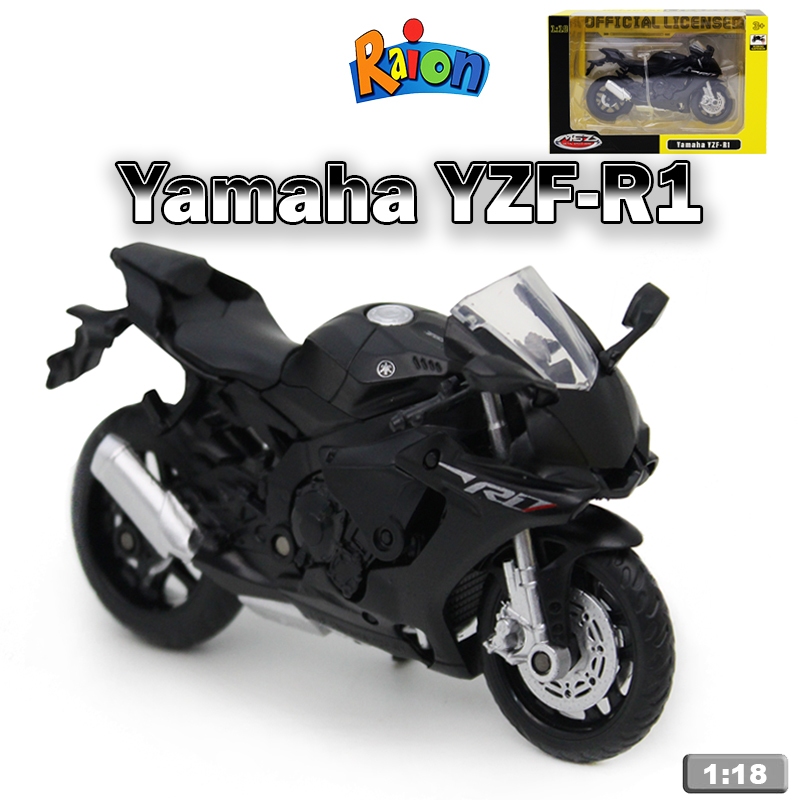 1:18 Yamaha YZF-R1 Diecast Model Motorcycle (20158) Raion Toys for Kids ...
