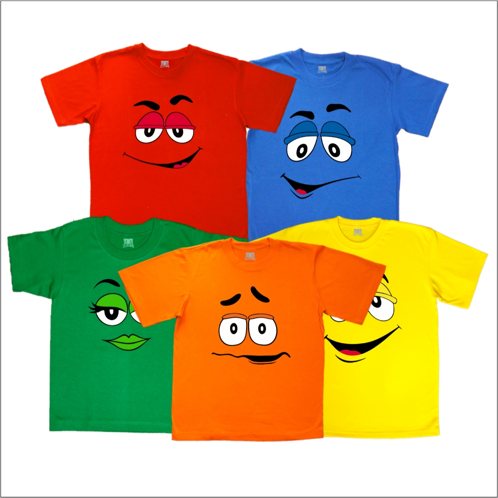 M&M Chocolate T-shirt Design for Kids and Adult | Shopee Philippines