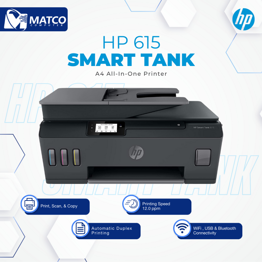HP Smart Tank 615 ADF with Fax Printer | Shopee Philippines