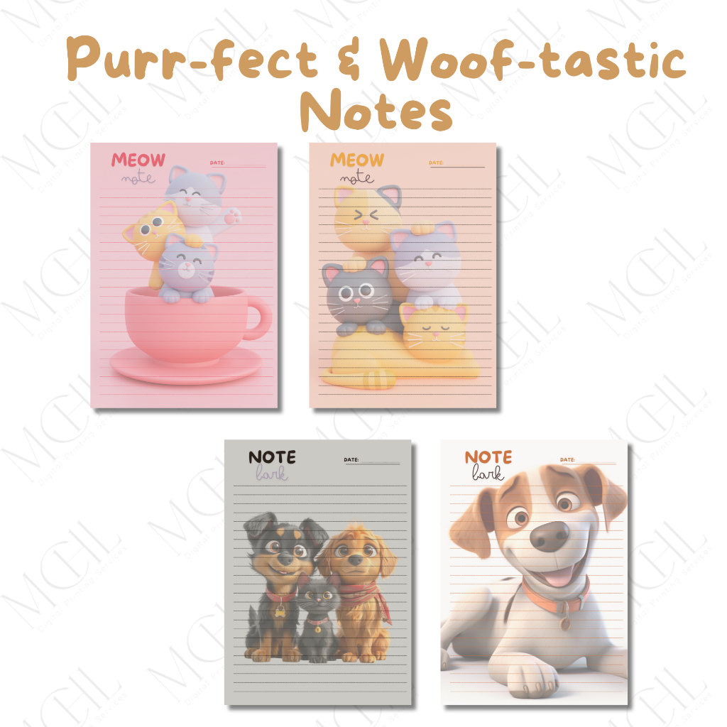 Purrfect and Wooftastic Memo Pads 40 Sheets | Shopee Philippines
