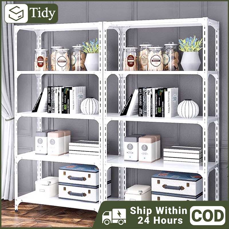TIDY Metal Rack 6 Layer Steel Rack Boltless Organizer Stainless Rack ...