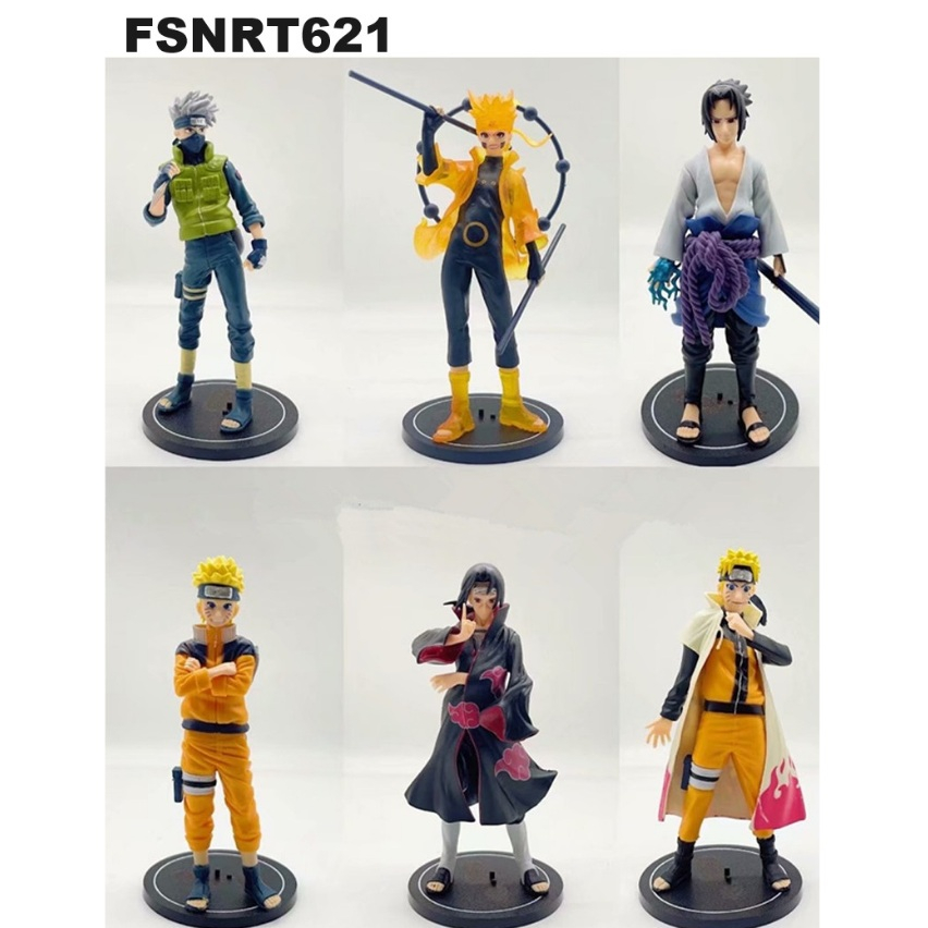 FIGURE SET NARUTO SET U 6IN1 FSNRT621 (19 CM) | Shopee Philippines
