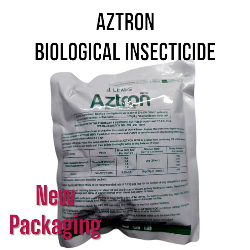 AZTRON BIOLOGICAL INSECT CONTROL 100 GRAMS BACILLUS THURINGIENSIS ...