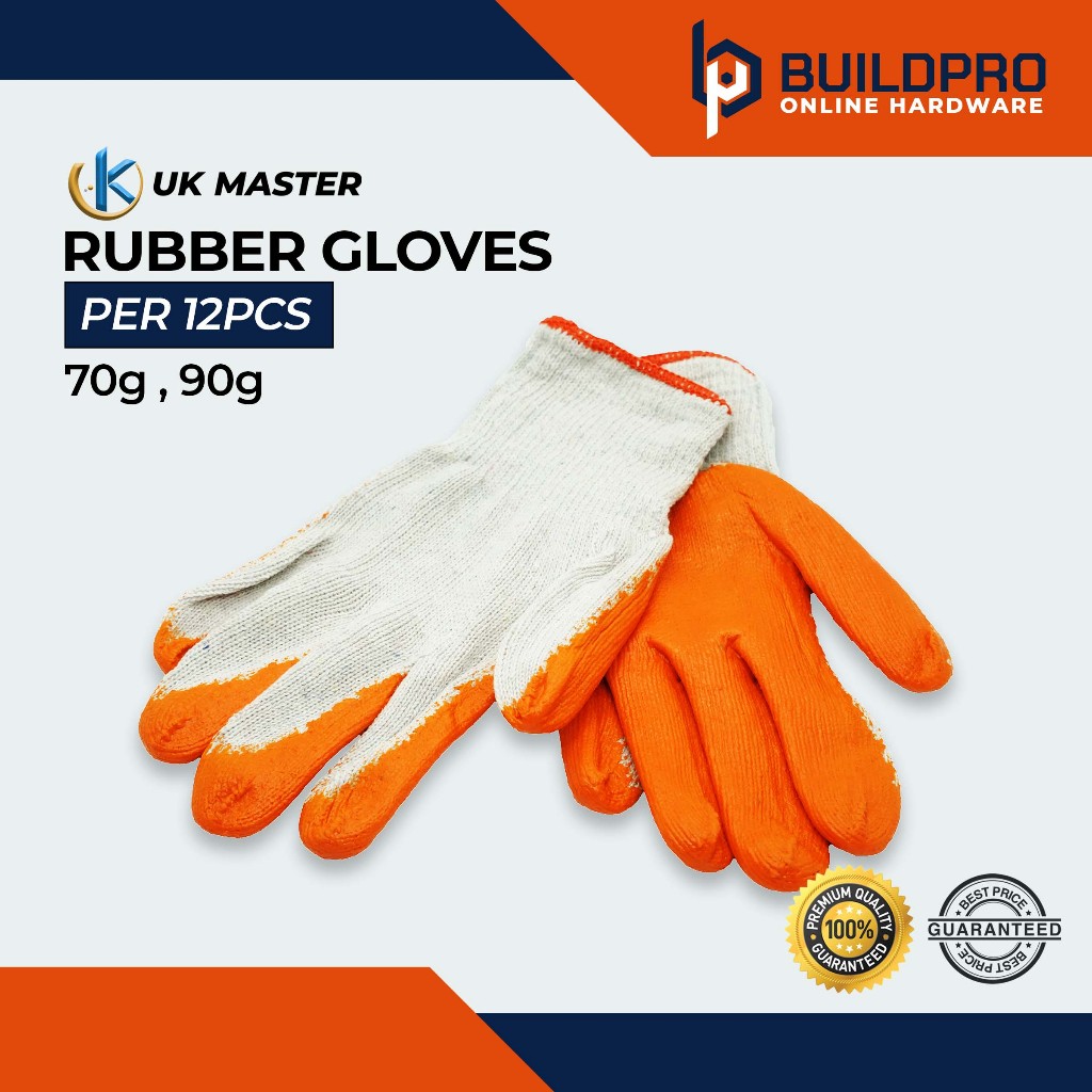 UK MASTER RUBBERIZED GLOVES (Per Dozen) | Shopee Philippines