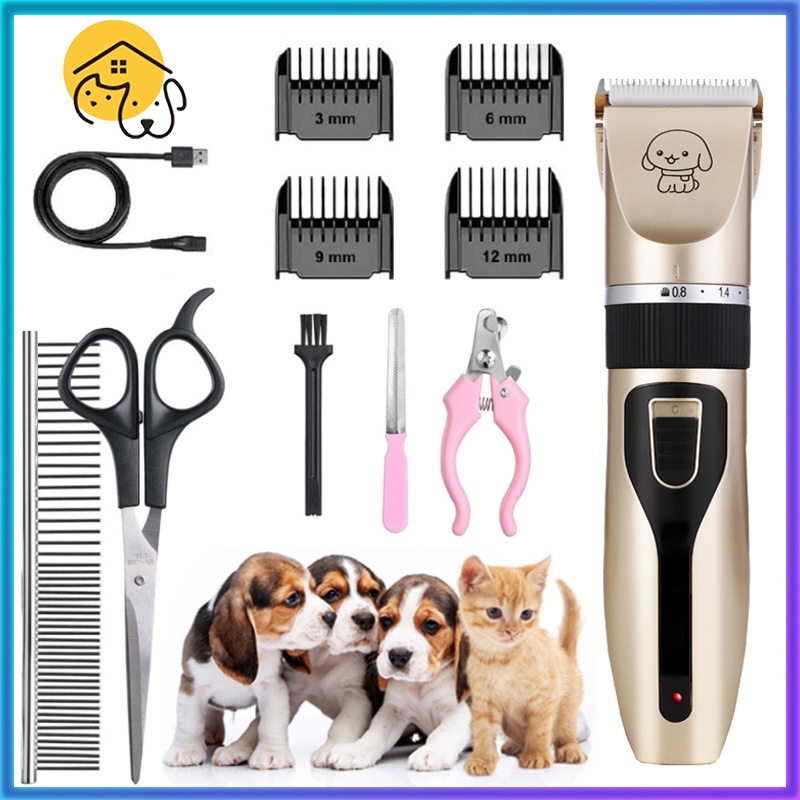 Pet hair trimmer dog cat Hair Razor Professional Rechargeable ...