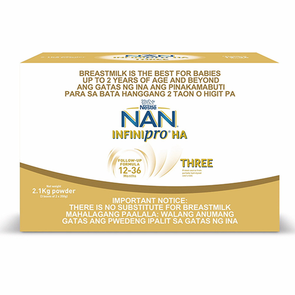 NAN InfiniPro HA Three Infant Milk for Children 12-36 Months 2.1kg ...