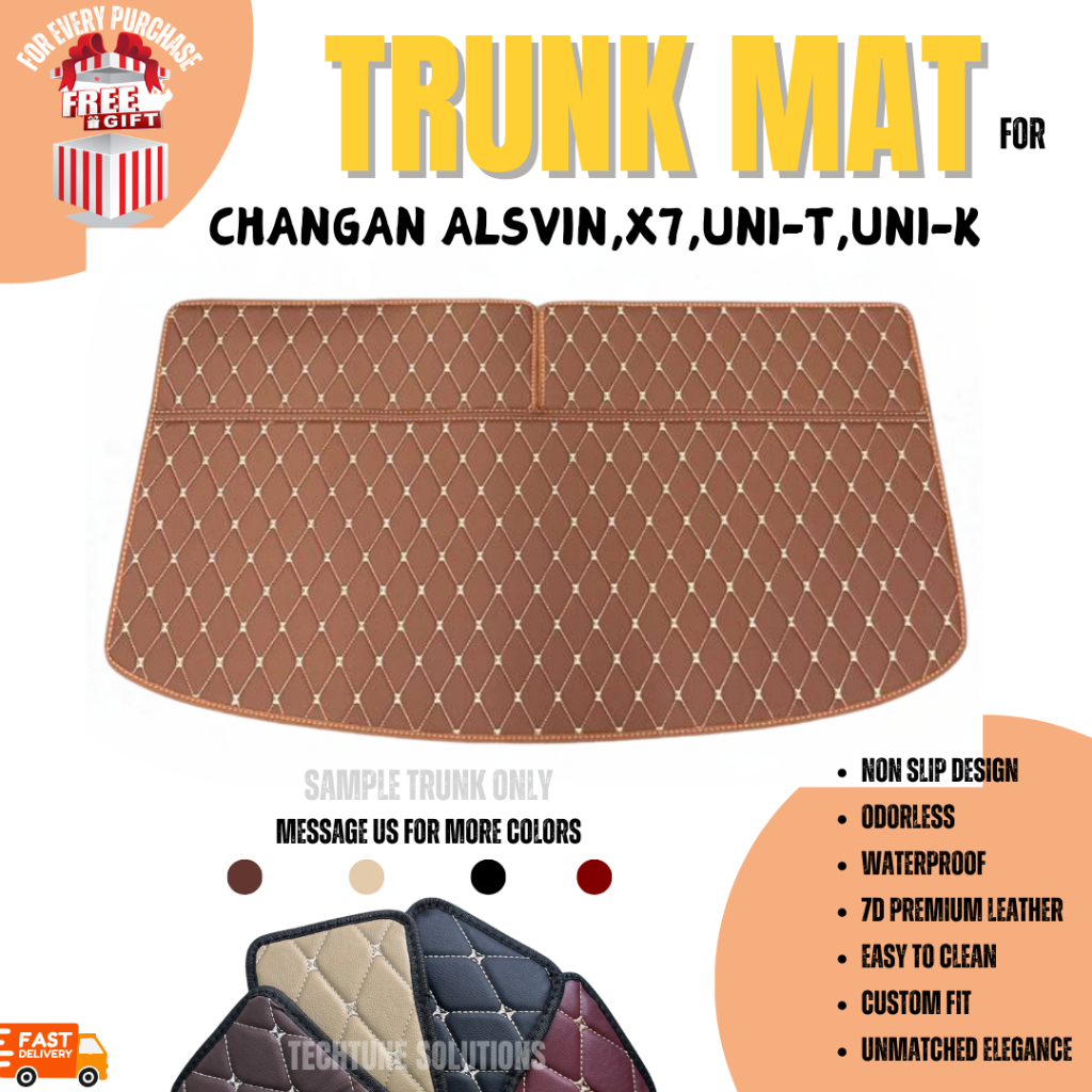 CHANGAN Trunk Mat for Alsvin X7 Uni-T Uni-K Premium Leather Trunk Tray ...
