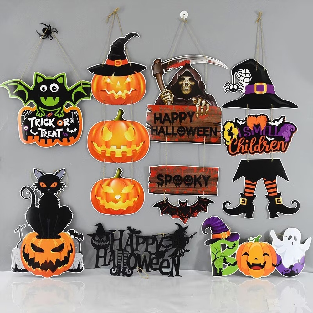 Halloween party decoration pumpkin bat door hanging Ghost Festival ...