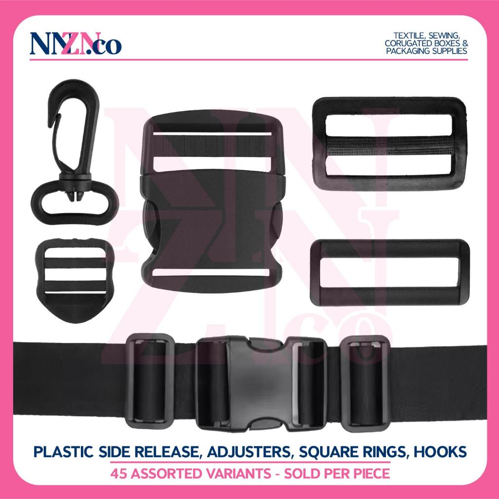 NNZN Plastic Side Release Buckles, Adjusters, Ladders, Square Rings ...