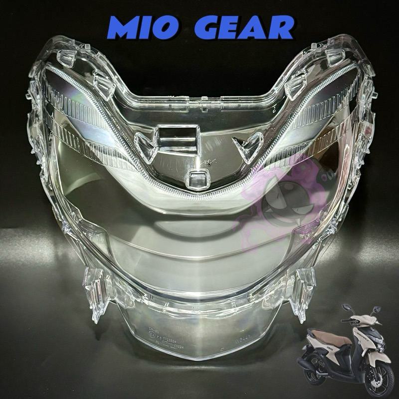 YAMAHA MIO GEAR / MIO GEAR S HEADLIGHT LENS(CLEAR / SMOKE )OEM FOR MIO ...