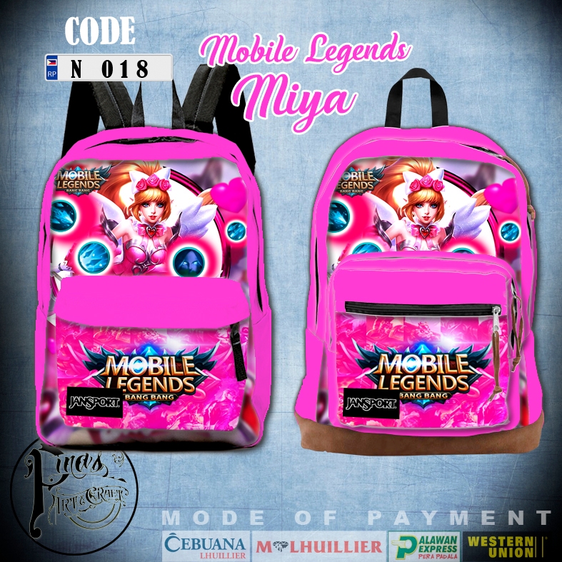 Gawang Bataan Backpack MIYA YI SUN-SHIN Mobile Legends | Shopee Philippines