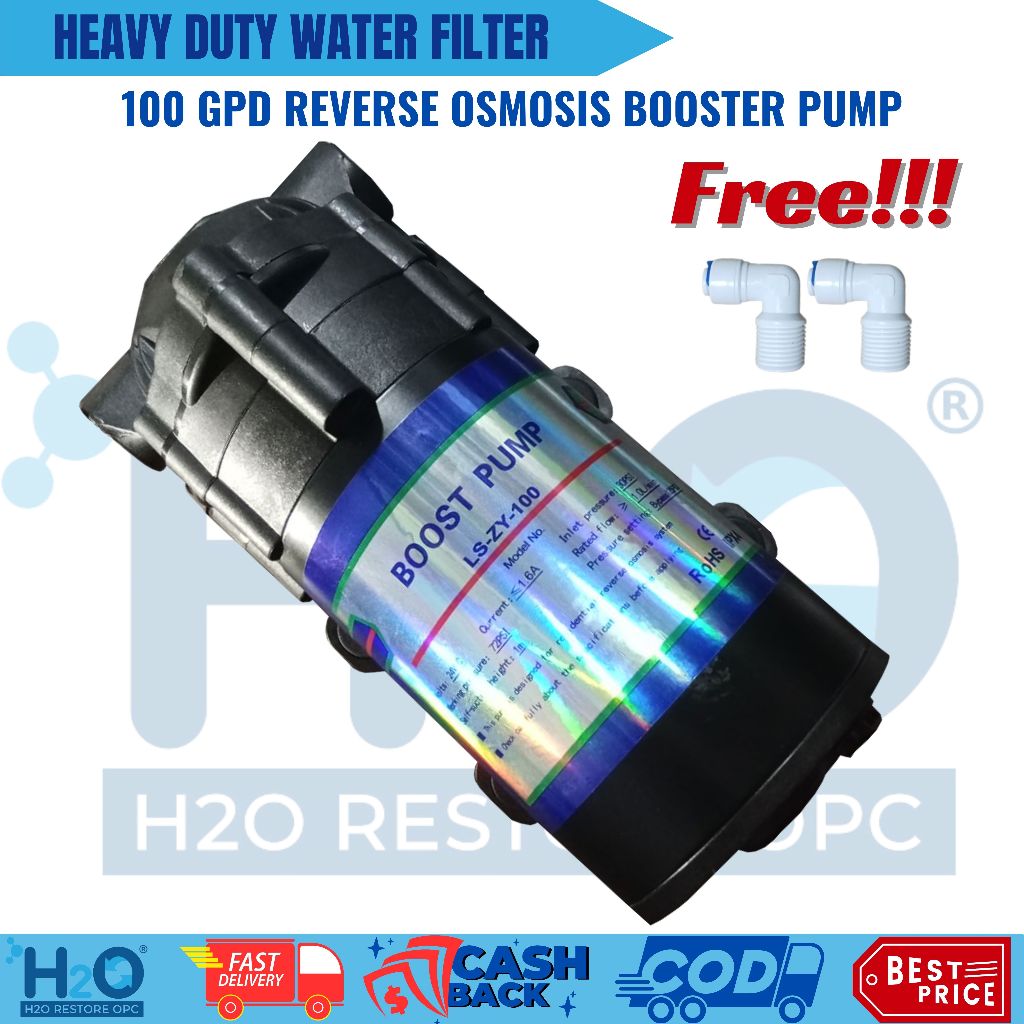 Reverse Osmosis Booster Pump Replacement Parts 75gpd 100gpd 400gpd ...
