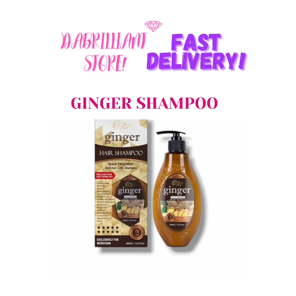 MERRY SUN GINGER SHAMPOO | ANTI-HAIR LOSS | 400ML | Shopee Philippines