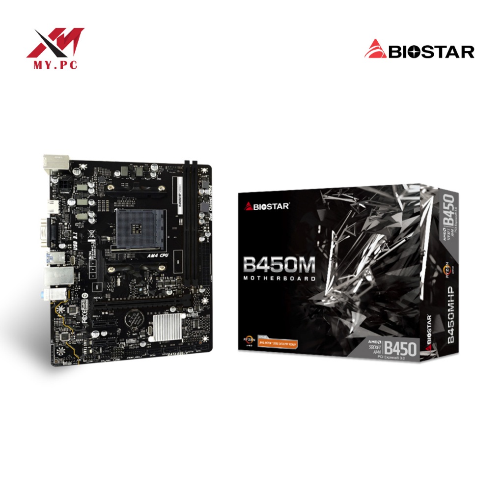 Biostar B450MHP AMD Socket AM4 DDR4 Mirco ATX Motherboard | Shopee ...