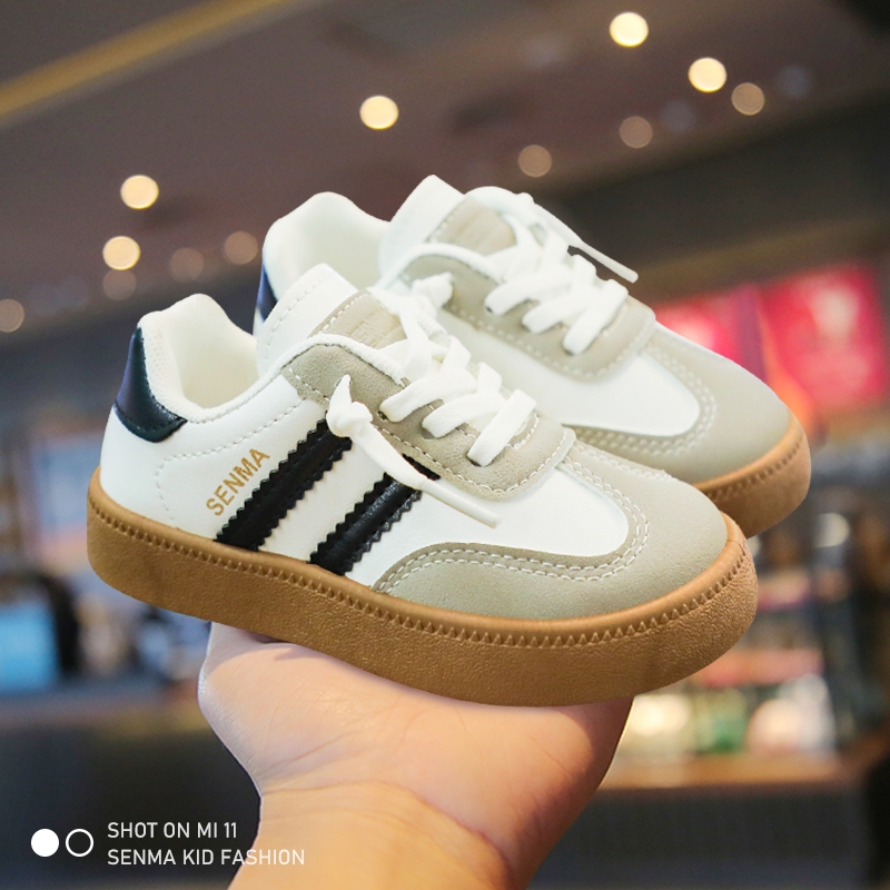 SENMA Rubber Shoes For Kids Boys Korean Shoes Cute Sneakers White Baby ...