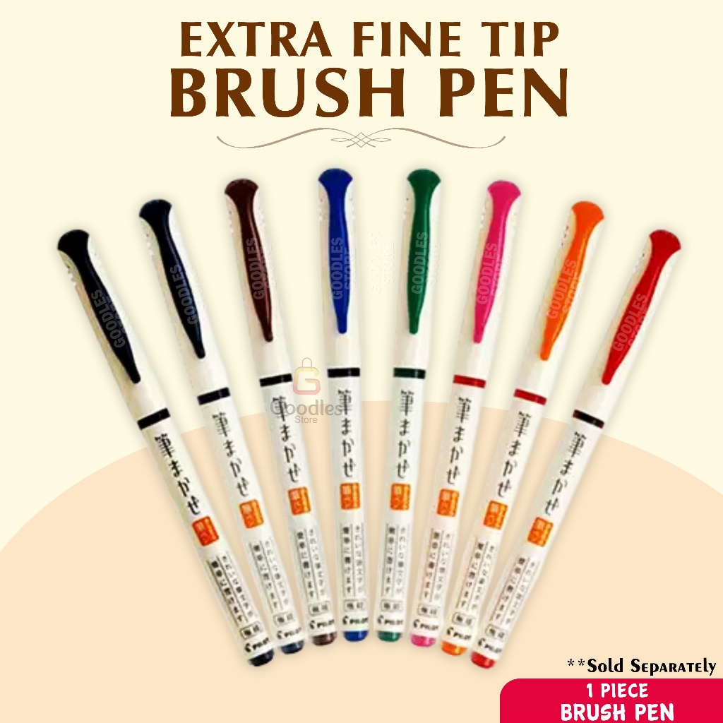 Pilot Fude Makase Ultra Fine Brush Pen Fudemakase Extra Fine Point ...