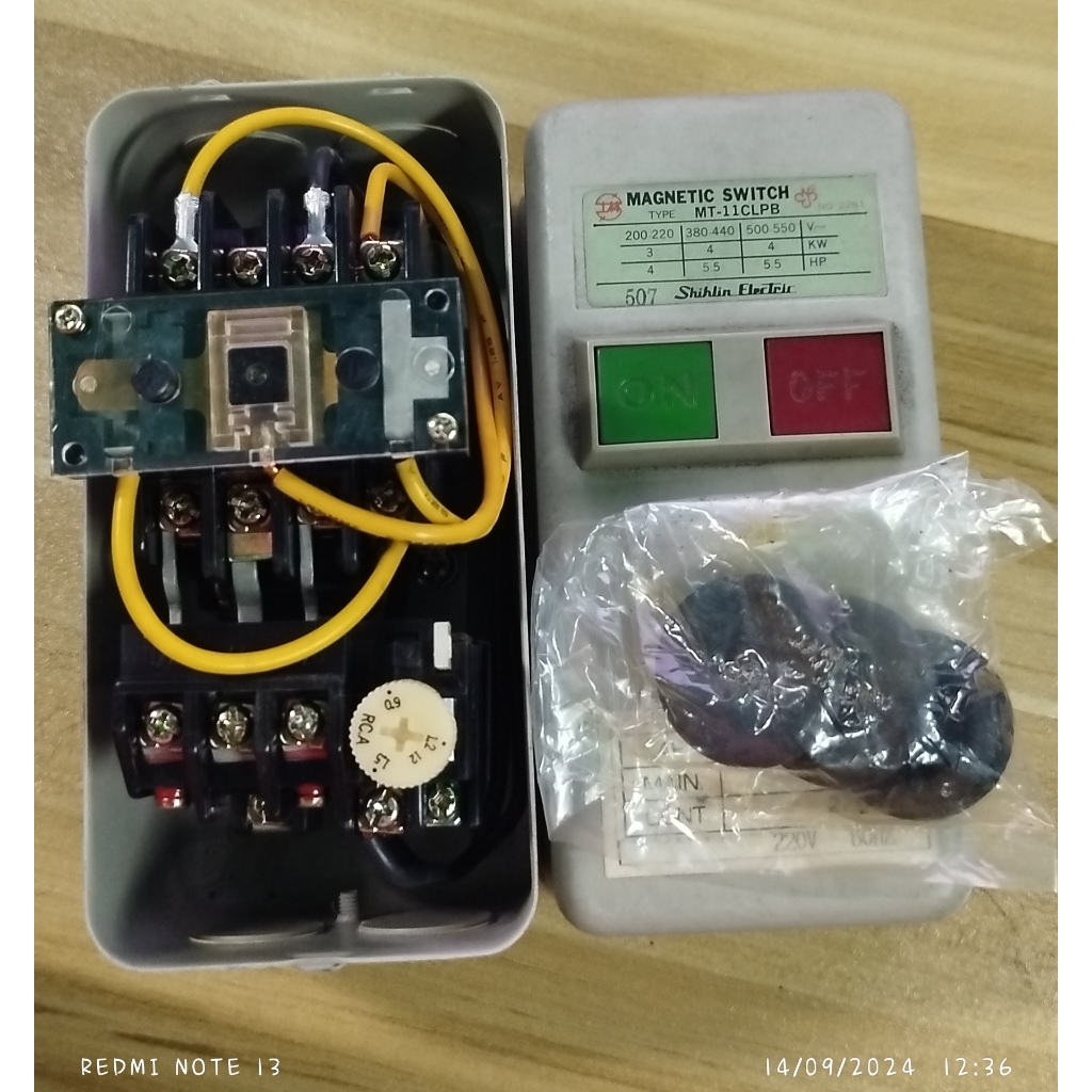 Japan Surplus Branded ShihlinElectric Magnetic Switch 1/4hp (MT-11CLPB ...