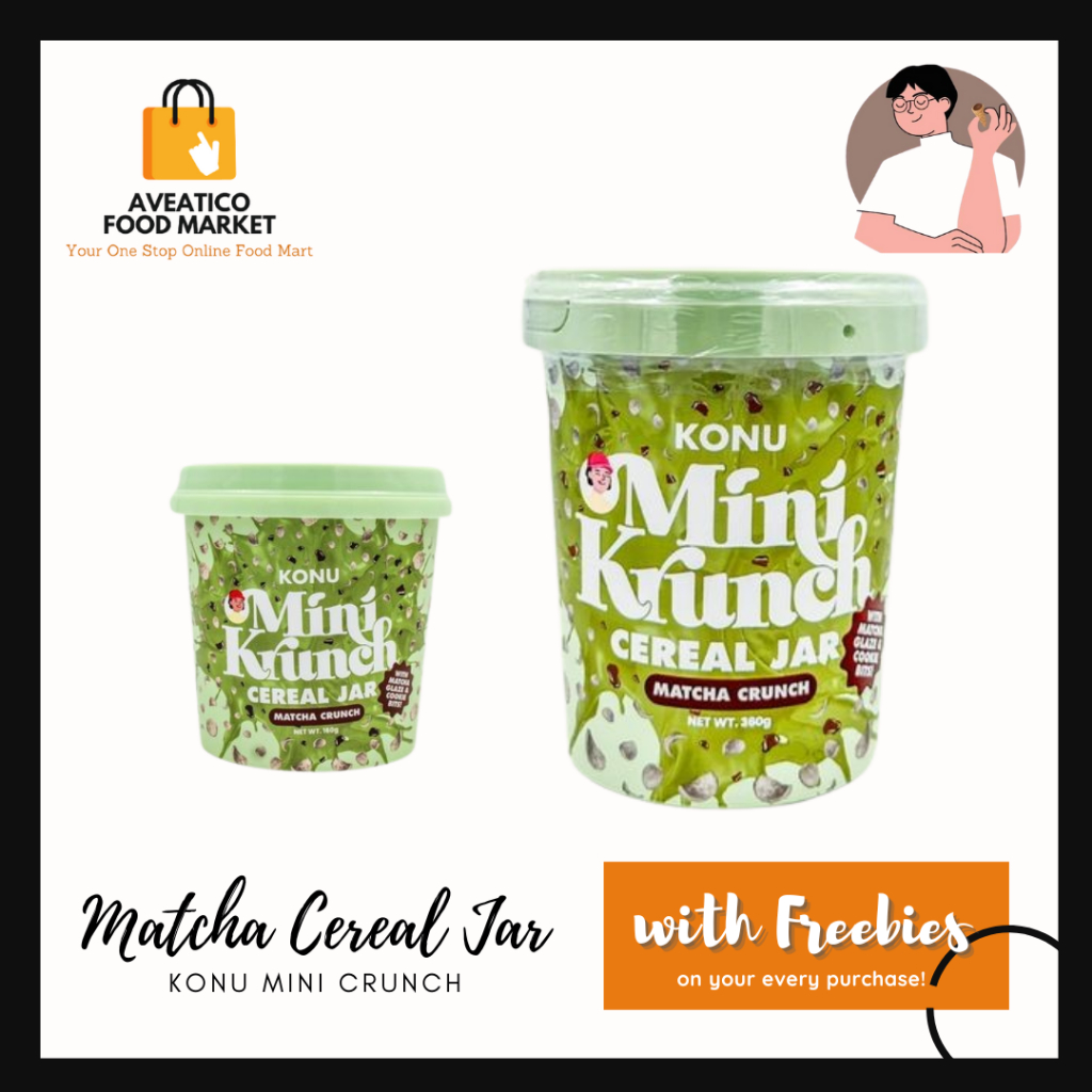 (COD) KONU Mini Krunch Matcha Cereal Jar | Shopee Philippines