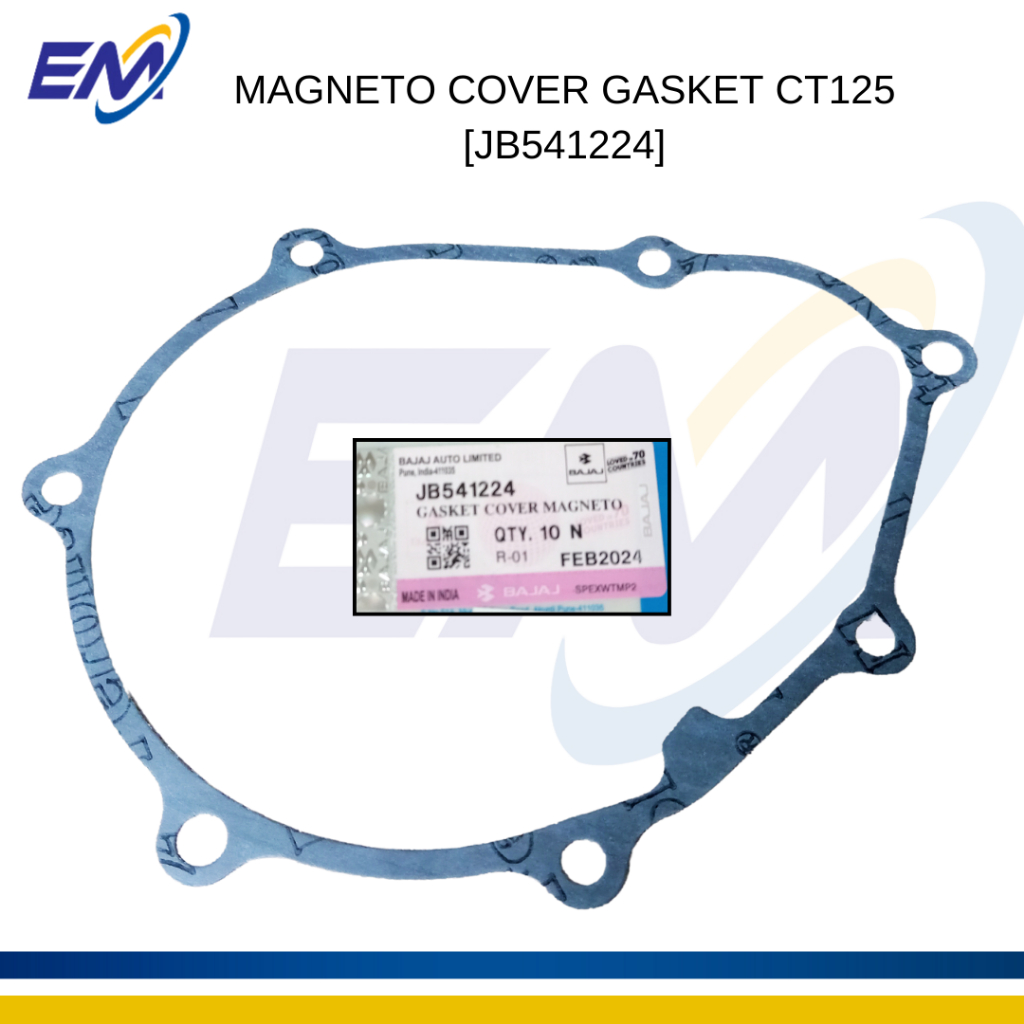 MAGNETO COVER GASKET CT125/GASKET CRANKCASE LH CT125 BAJAJ GENUINE ...