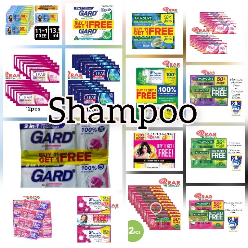 Shampoo Shampoo Shampoo Sachet 12 pcs | Shopee Philippines