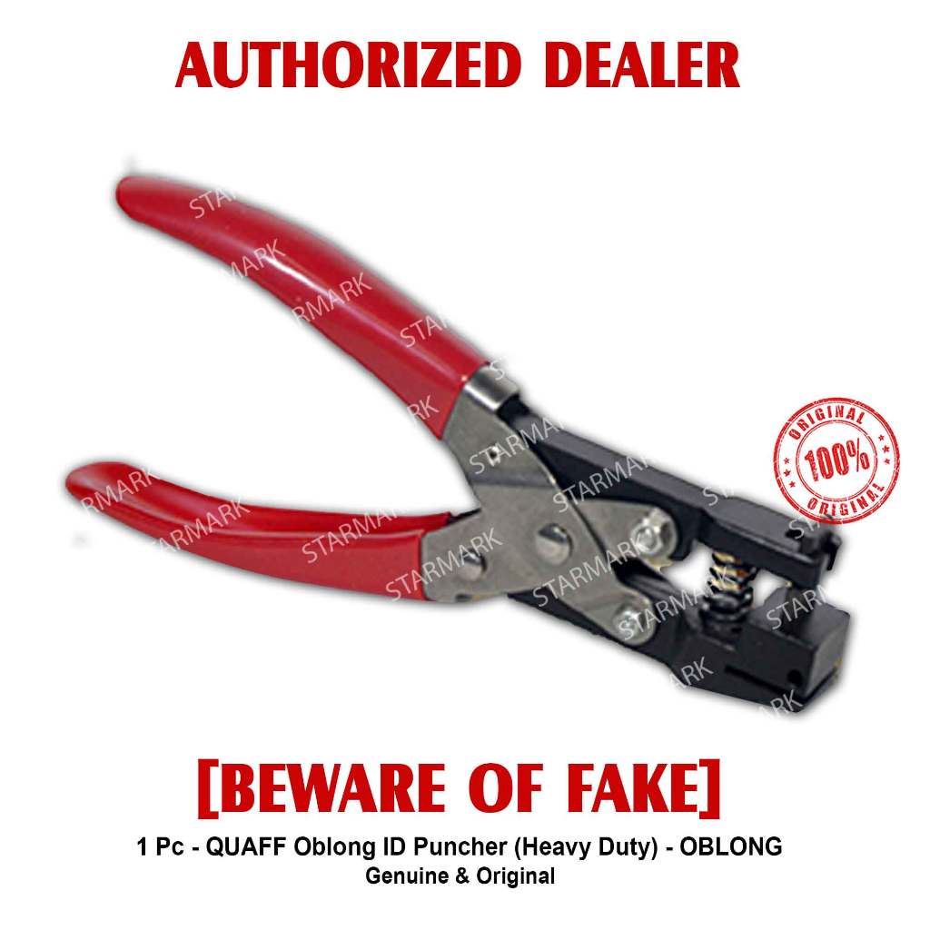 Quaff ID Puncher Punchers Oblong ID Puncher Oval Heavy Duty AUTHENTIC ...