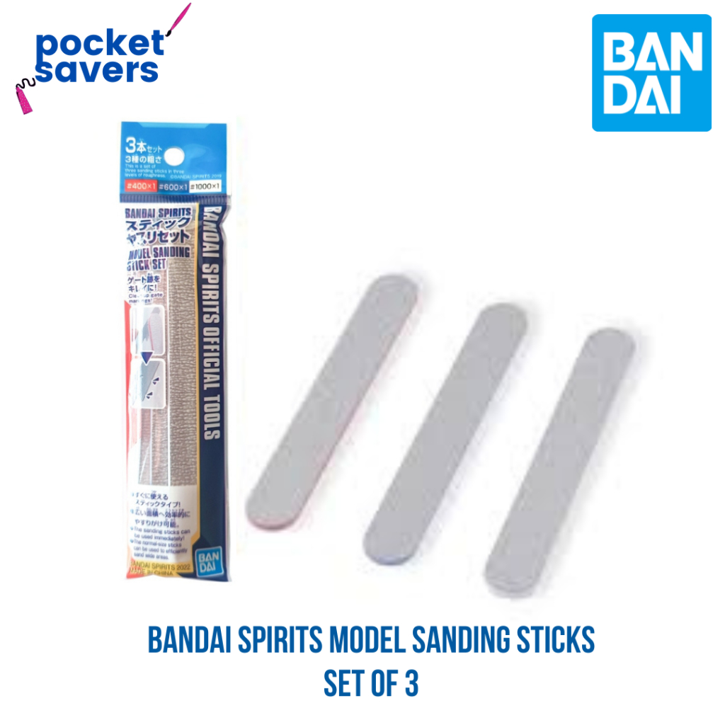 Bandai Spirits Modeling Sanding Stick Set of 3 Pieces (For Model ...