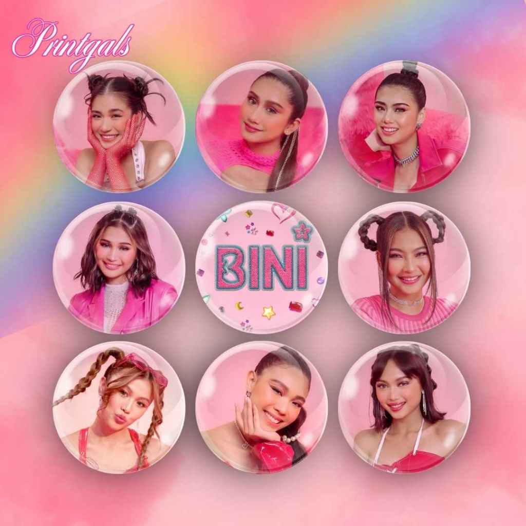 BINI BUTTON PINS 1.45 INCHES | Shopee Philippines