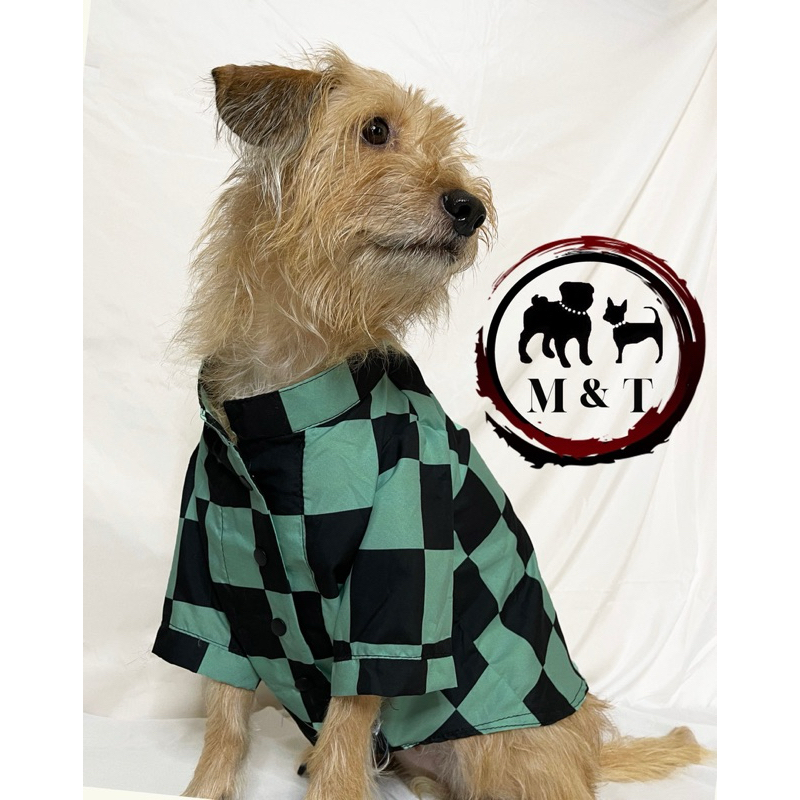 Demon Slayer Tanjiro Kamado Haori Kimono Pet Dog Cat Costume Clothes ...