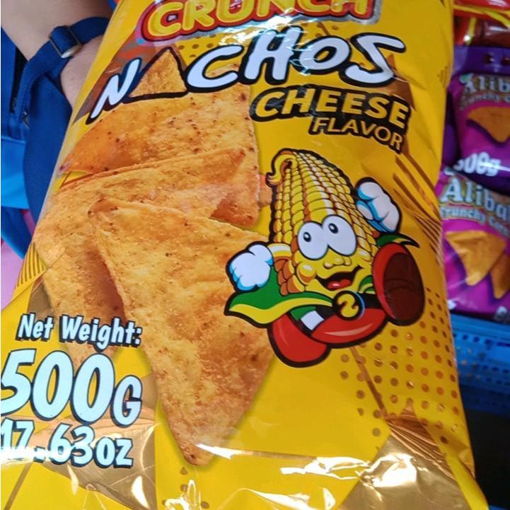 Super crunch nachos cheese 500g snack crunchy Crispy Flavor | Shopee ...