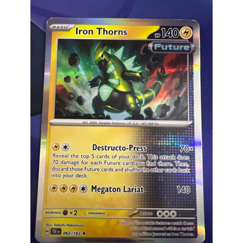 Iron Thorns - 062/162 - Holo Rare Scarlet & Violet: Temporal Forces ...