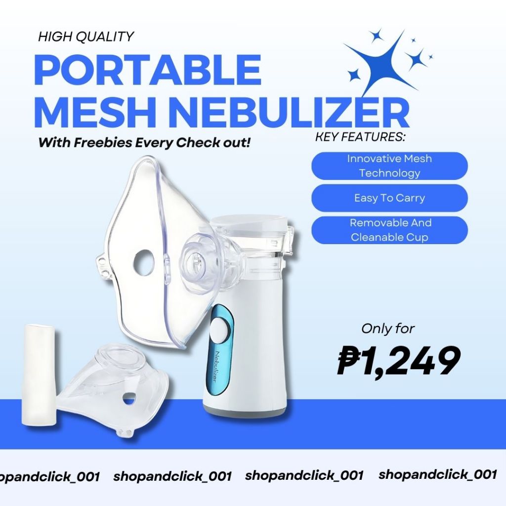 Handheld Mesh Inhaler Portable Nebulizer Ultrasonic Atomizer for Asthma ...