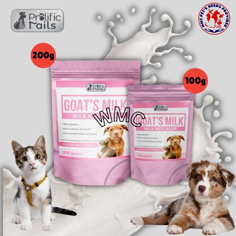 Prolific Tails 100g 200g Goats Milk Milk Replacer Cat and Dogs All ...