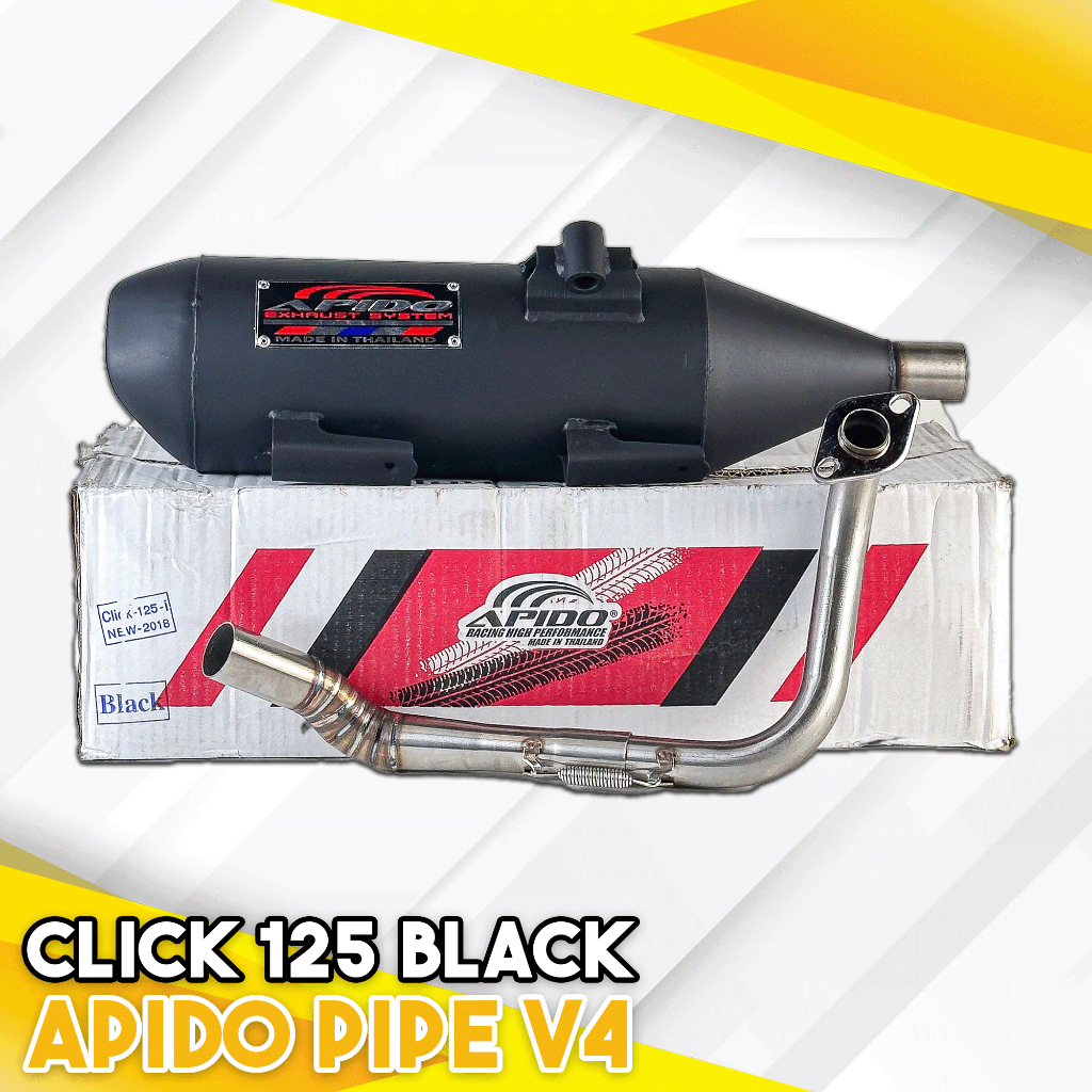 V3 APIDO PIPE CLICK 125 BLACK | Shopee Philippines