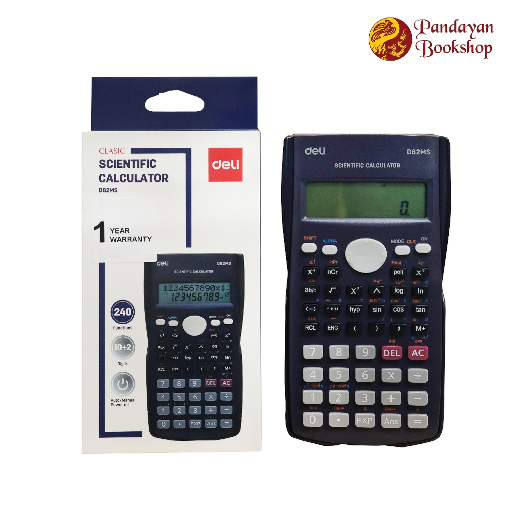 Deli Clasic D82MS Scientific Calculator | Shopee Philippines