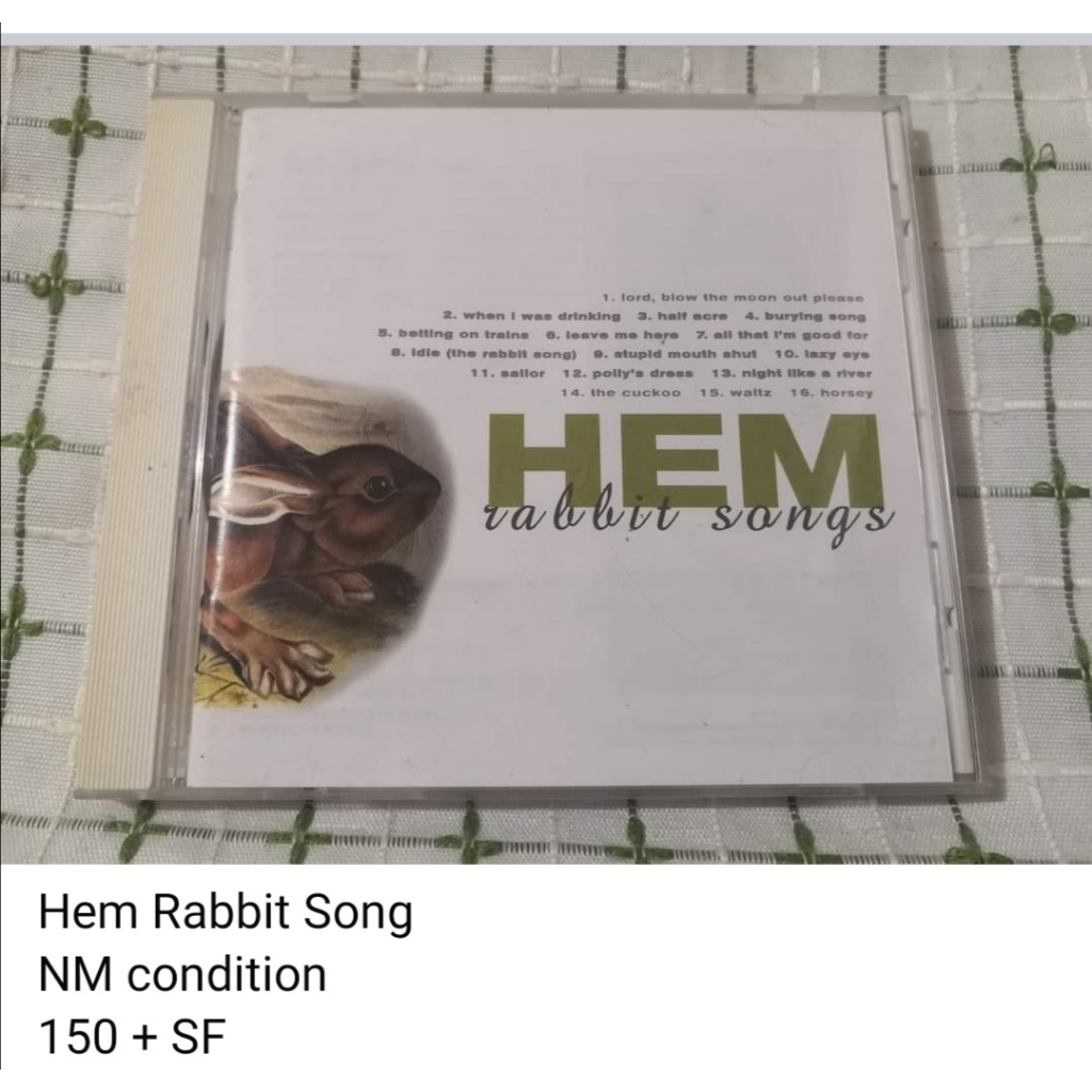 Hem Rabbit Song CD (unsealed) | Shopee Philippines